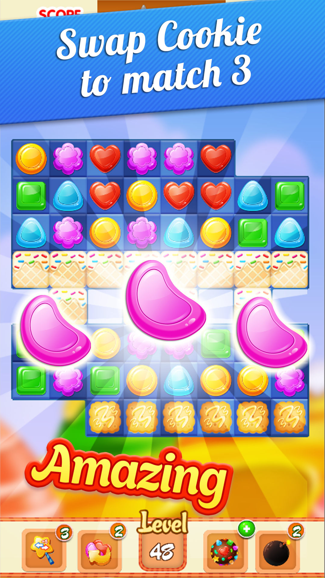 Cookie Yummy Crush - Free Match 3 Games for Girls and Adults! - App on ...