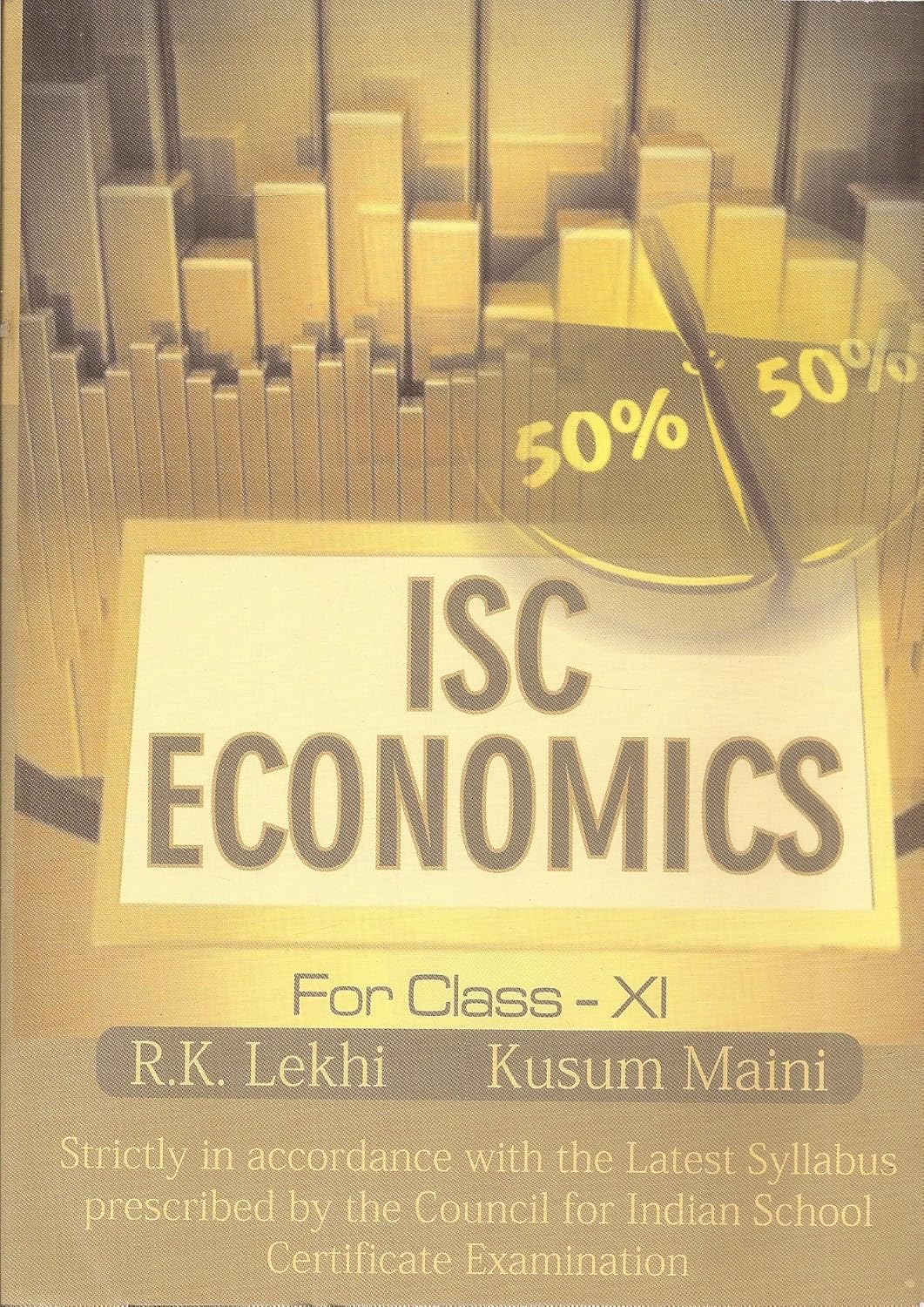 Buy ISC Economics (Class 11) Book Online at Low Prices in India | ISC ...