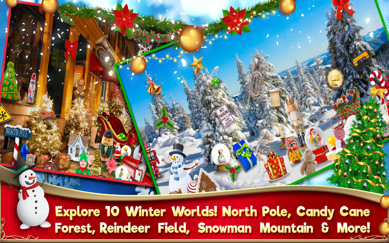 Hidden Object Christmas Celebration – Merry Winter Magic Holiday and ...