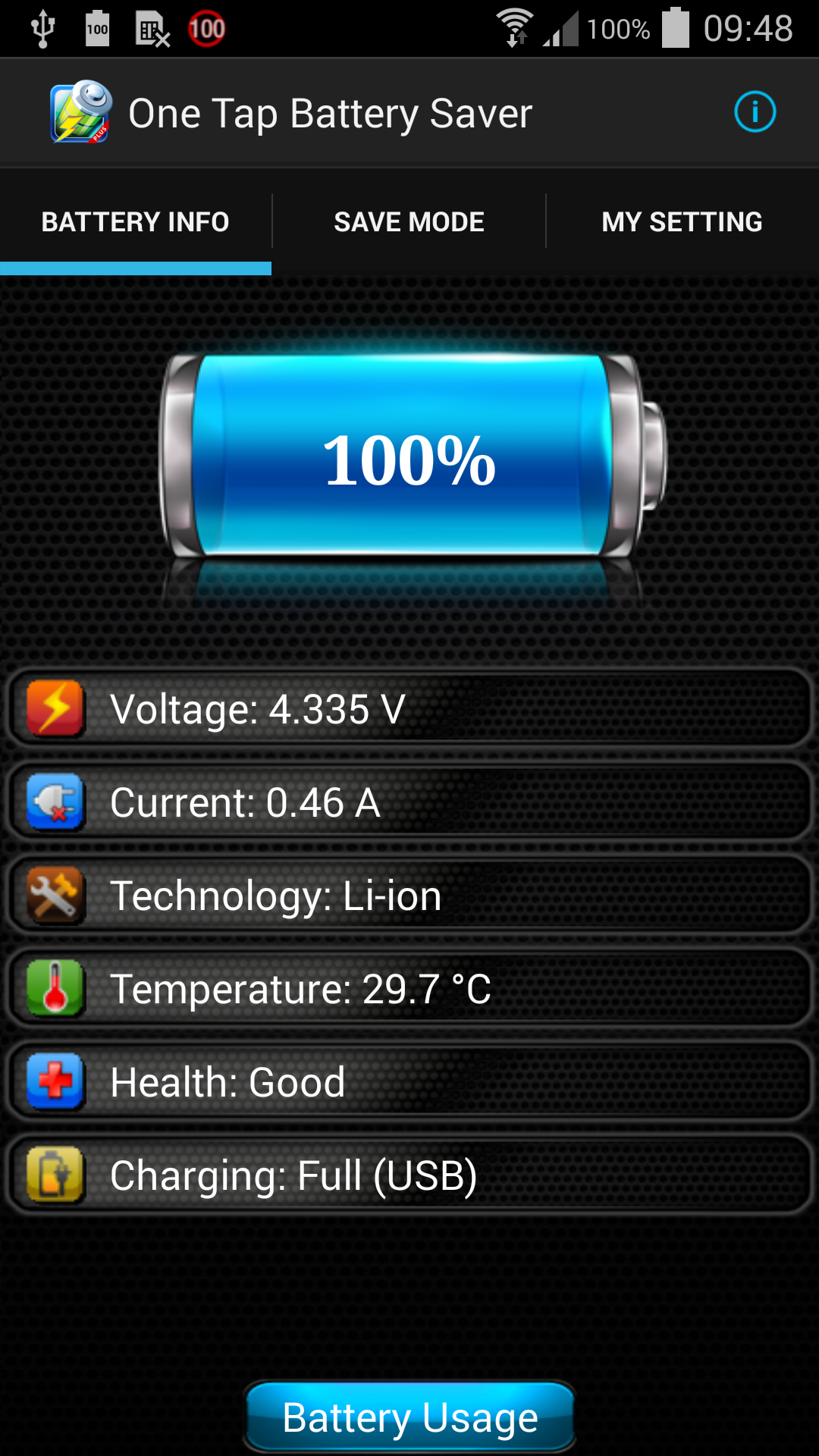 One Tap Battery Saver - App on Amazon Appstore