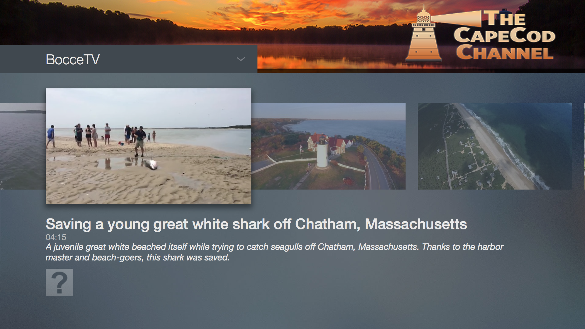 The Cape Cod Channel - App on Amazon Appstore