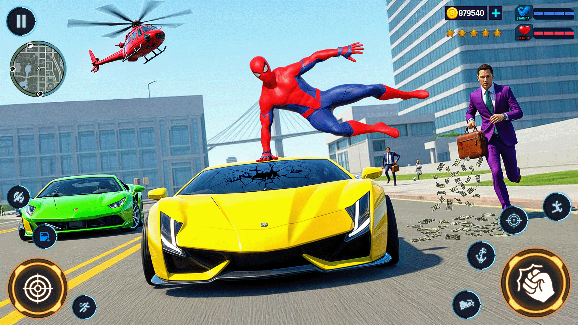 Real Flying Spider vs Grand Gangster City - Open World Hero Action ...