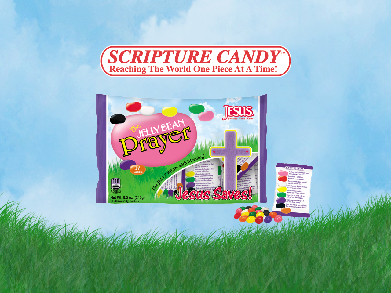 Snapklik.com : Scripture Candy, The Jelly Bean Prayer Spring Themed Bag ...