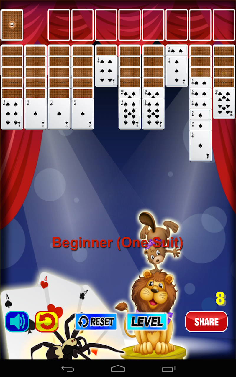 Spider Solitaire Beaver Tricks-Amazonアプリストアのアプリ