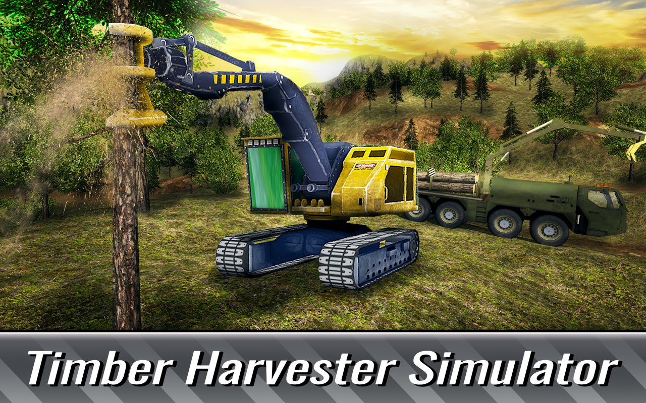 Forestry Machines Sim: Timber Harvester and Logging Truck - gather ...