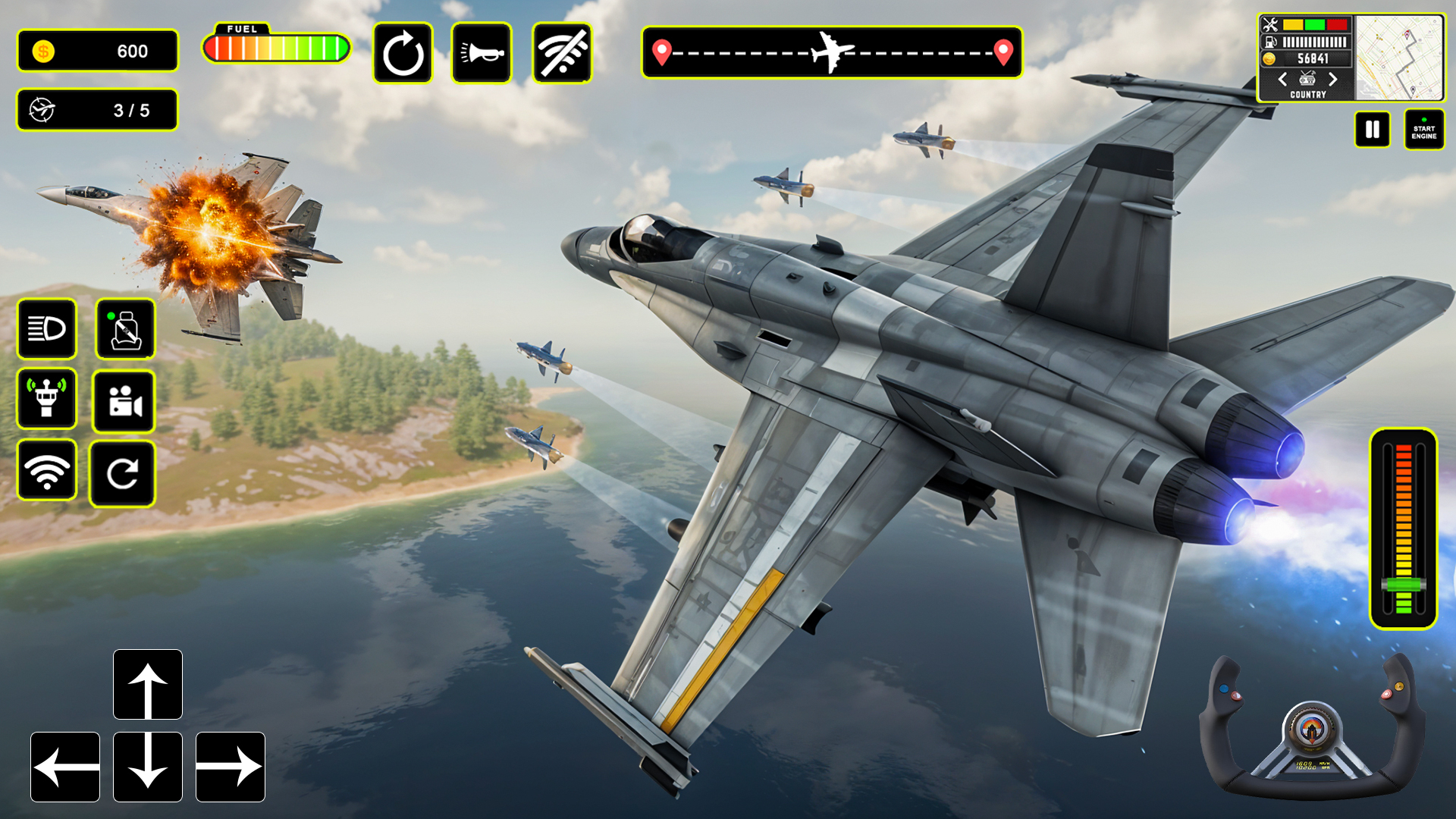 Flight Simulator 2.1 Airplane Games Aeroplan Flying Airplane Sky Racing ...