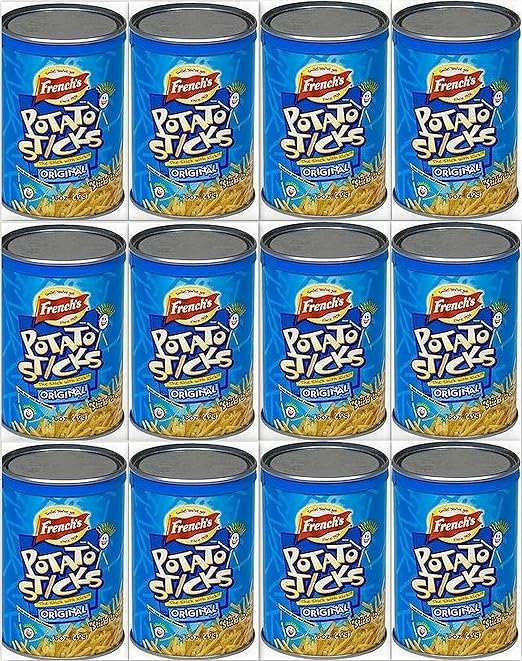 Amazon.com: French's, Potato Sticks, Original, 5oz Canister (Pack of 12)