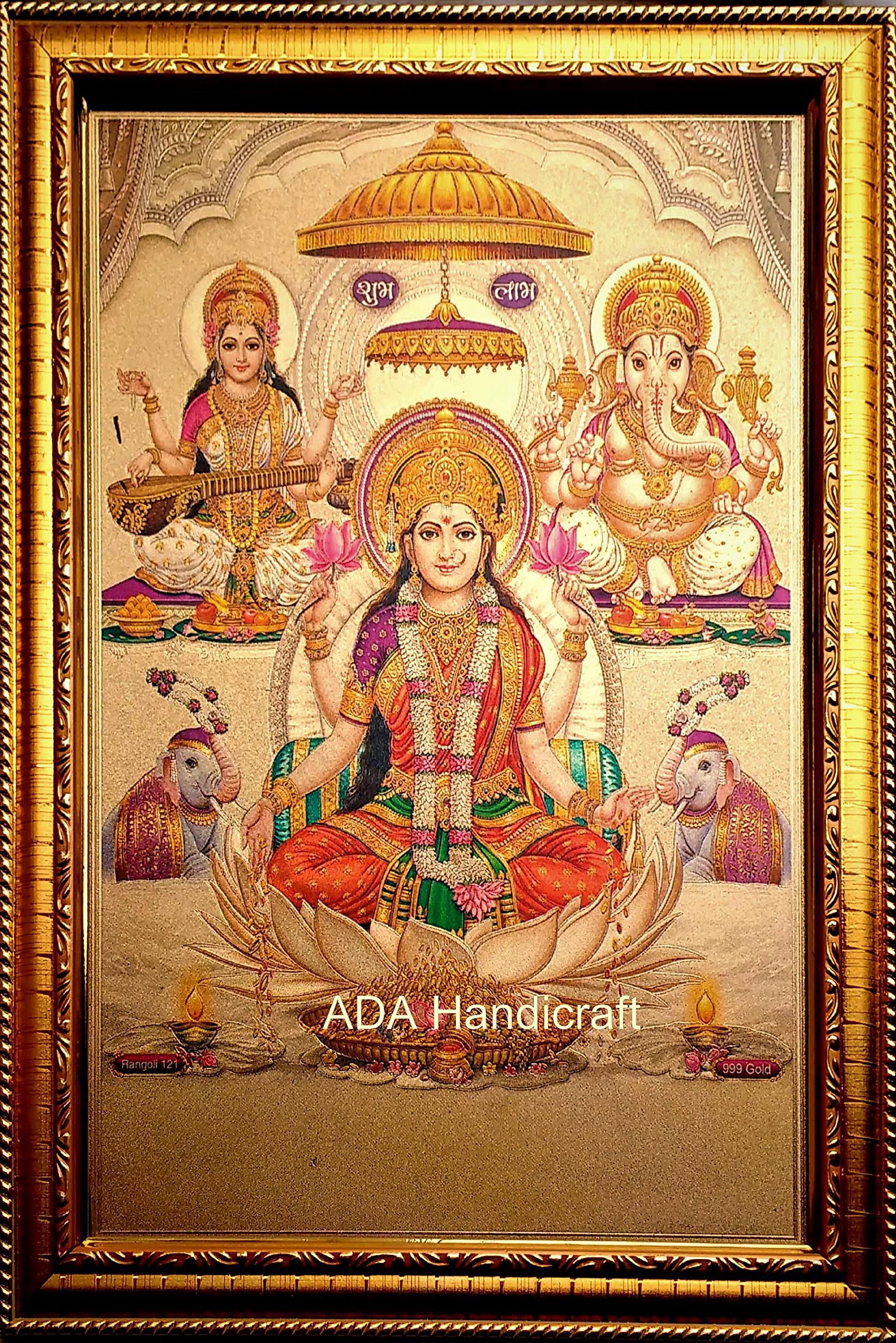 Buy ADA Handicraft Hindu Lord Goddess God Ganesha Laxmi Saraswati ...