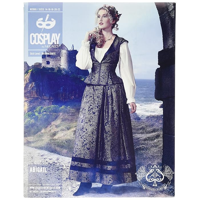Buy Cosplay By McCall's Cosplay M2089 E5,Abigail Vest, Skirt and ...