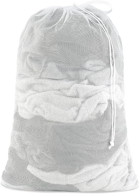 Amazon.com: Whitmor Mesh Laundry Bag - White : Home & Kitchen