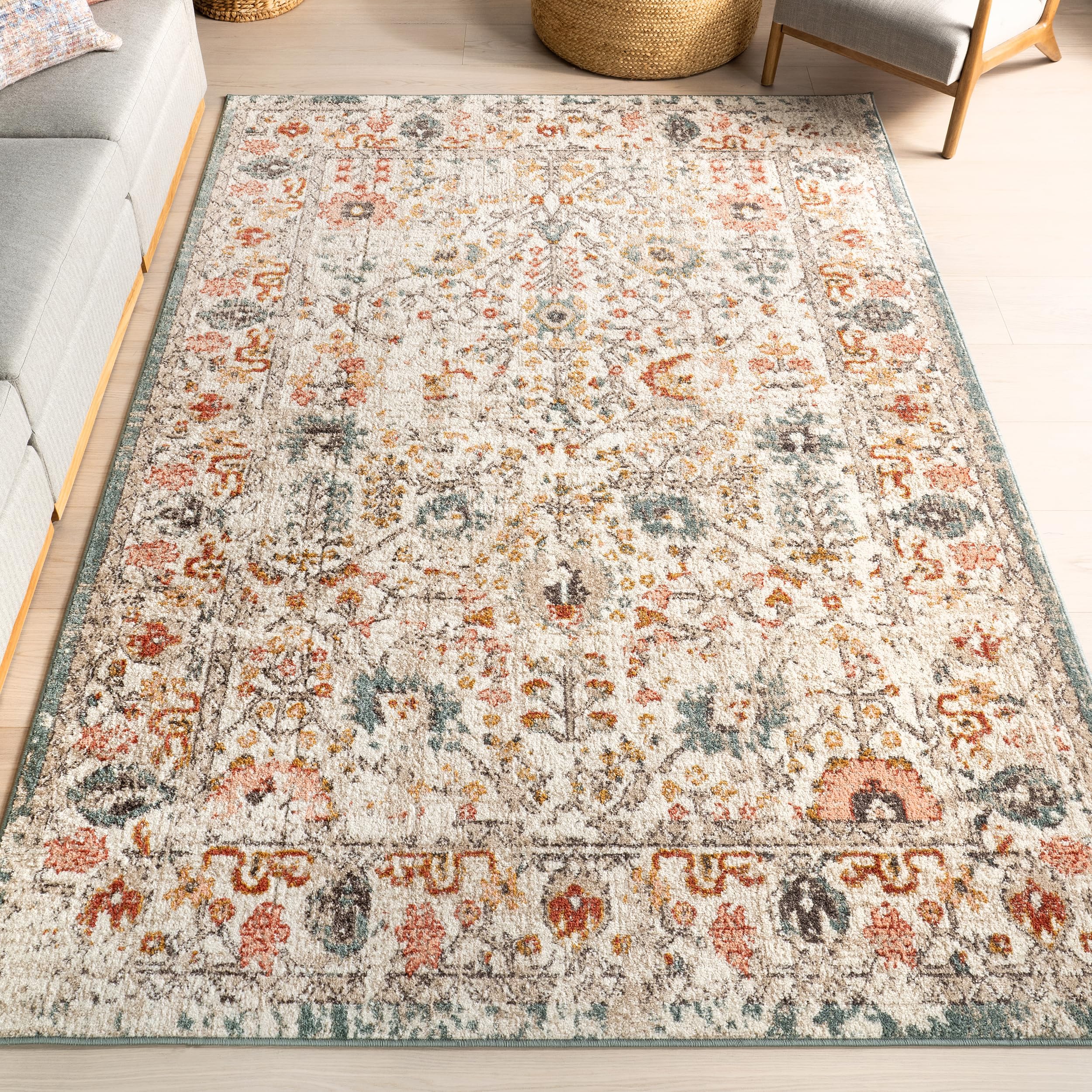 Amazon.com: nuLOOM Performance Oriental Style Area Rug, Vintage Design ...