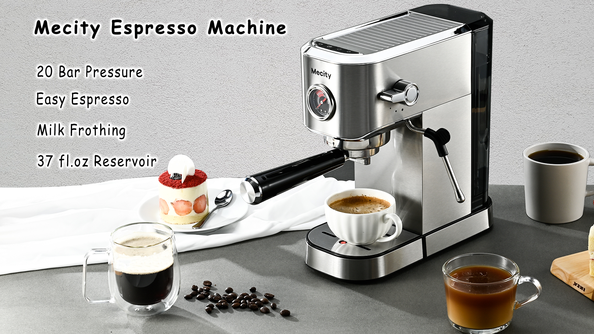Watch Use Mecity espresso machine to make great coffee! on Amazon Live