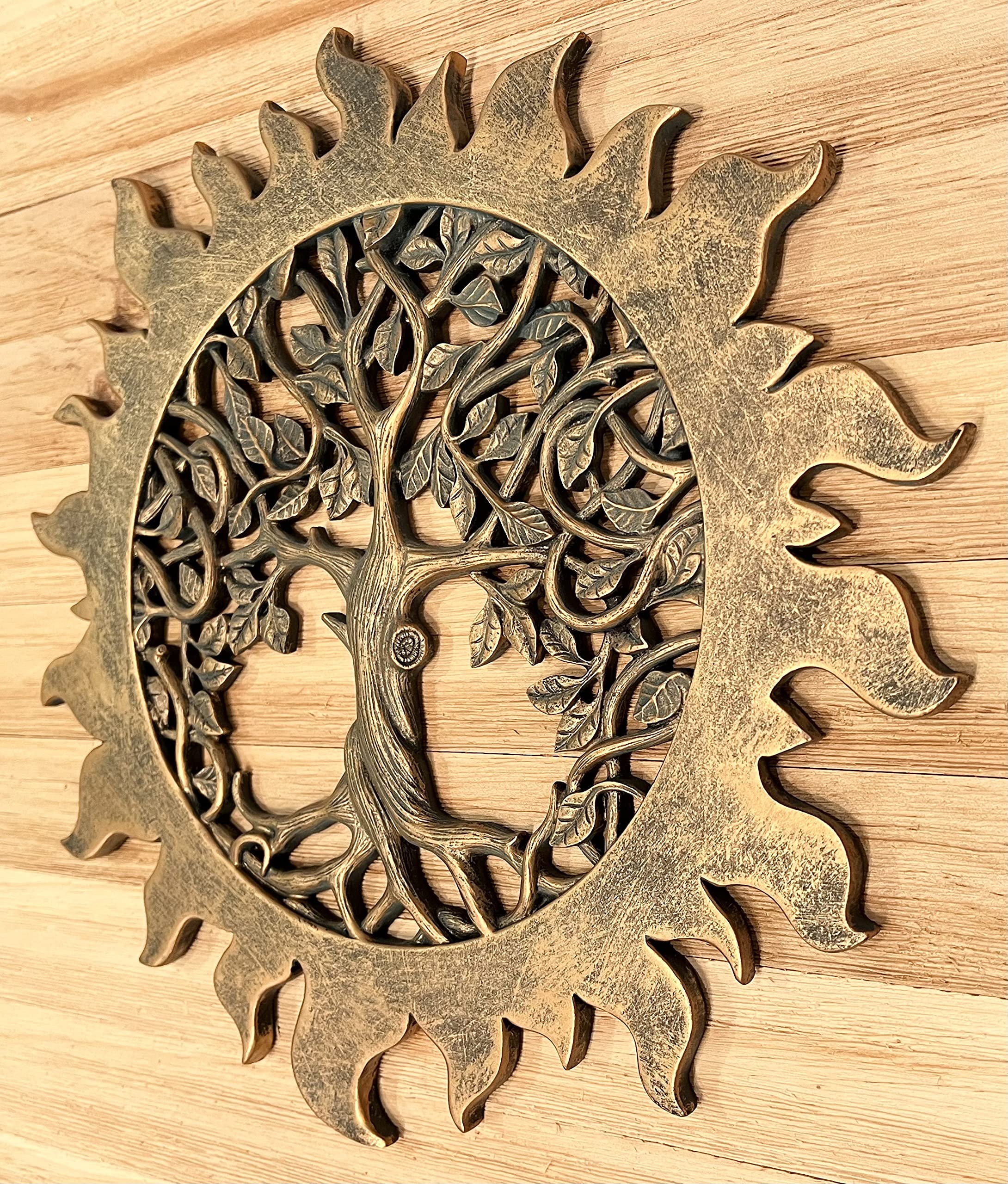 Snapklik.com : Top Brass Sunshine Tree Of Life/Tree Of Knowledge Wall ...