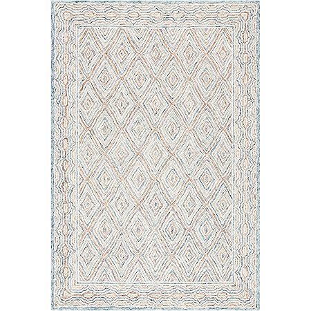 Amazon.com: SAFAVIEH Capri Collection Area Rug - 6' x 9', Blue & Rust ...
