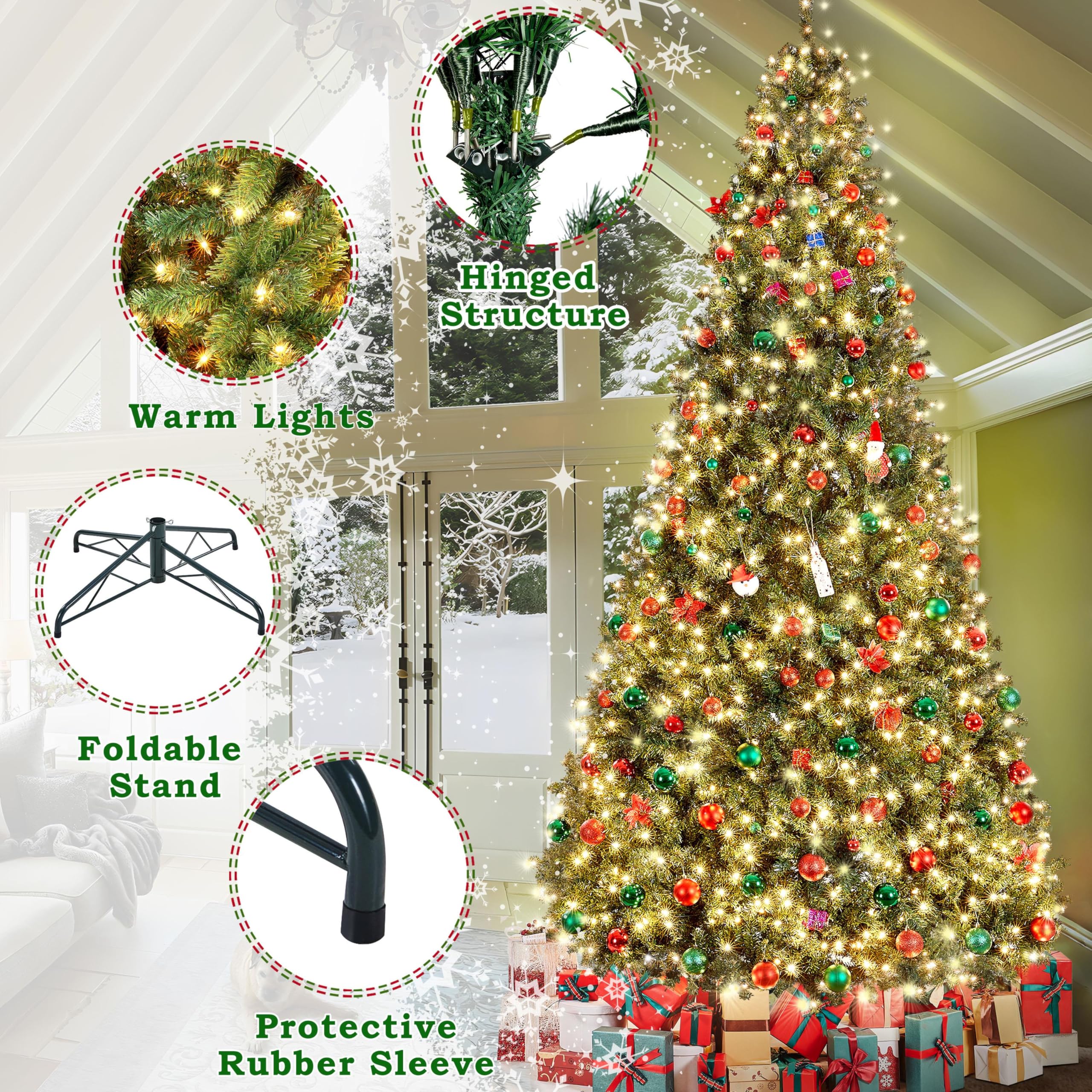 12 Foot Pre Lit Christmas Tree Buy 12ft Artificial Christmas Trees At