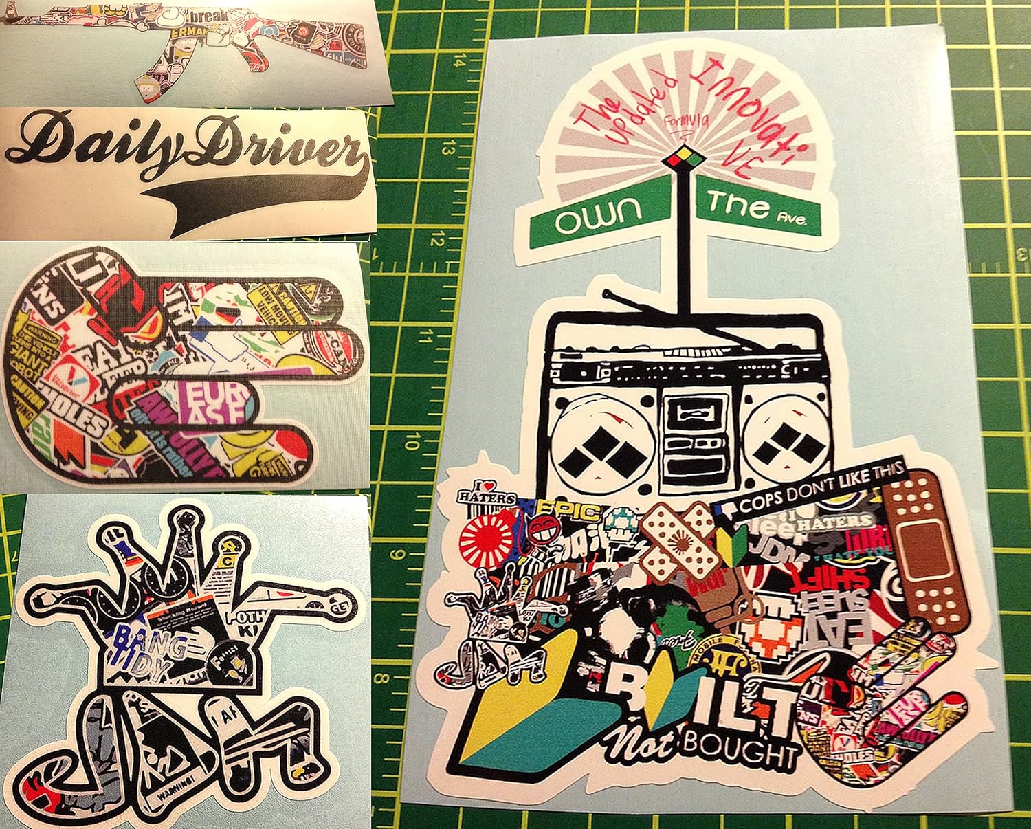 Amazon.com: Sticker Bombing Decal Pack Lot of 5 JDM Dope OTA ...