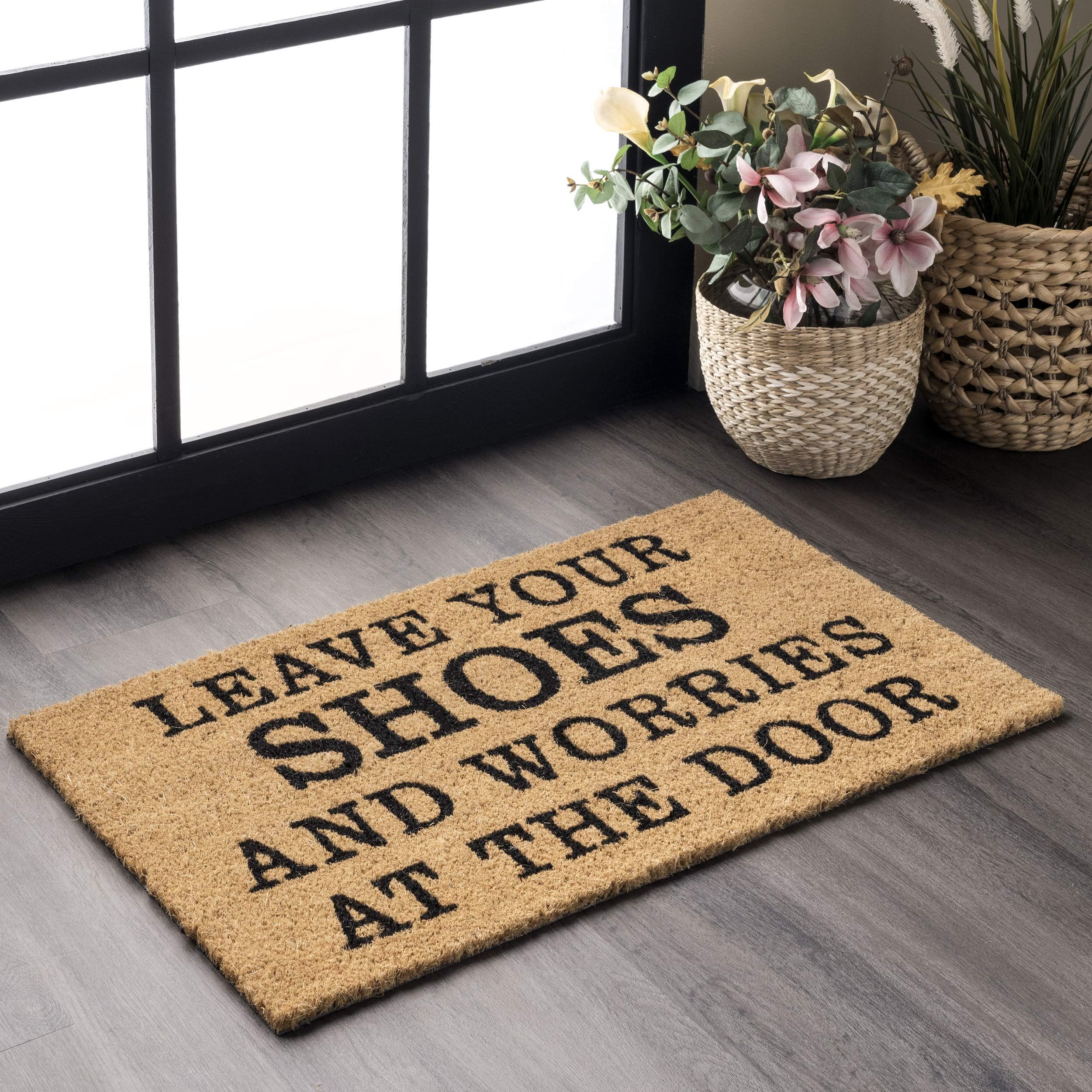Amazon.com: Funny doormats take Off Your Shoes Please Home and Office ...