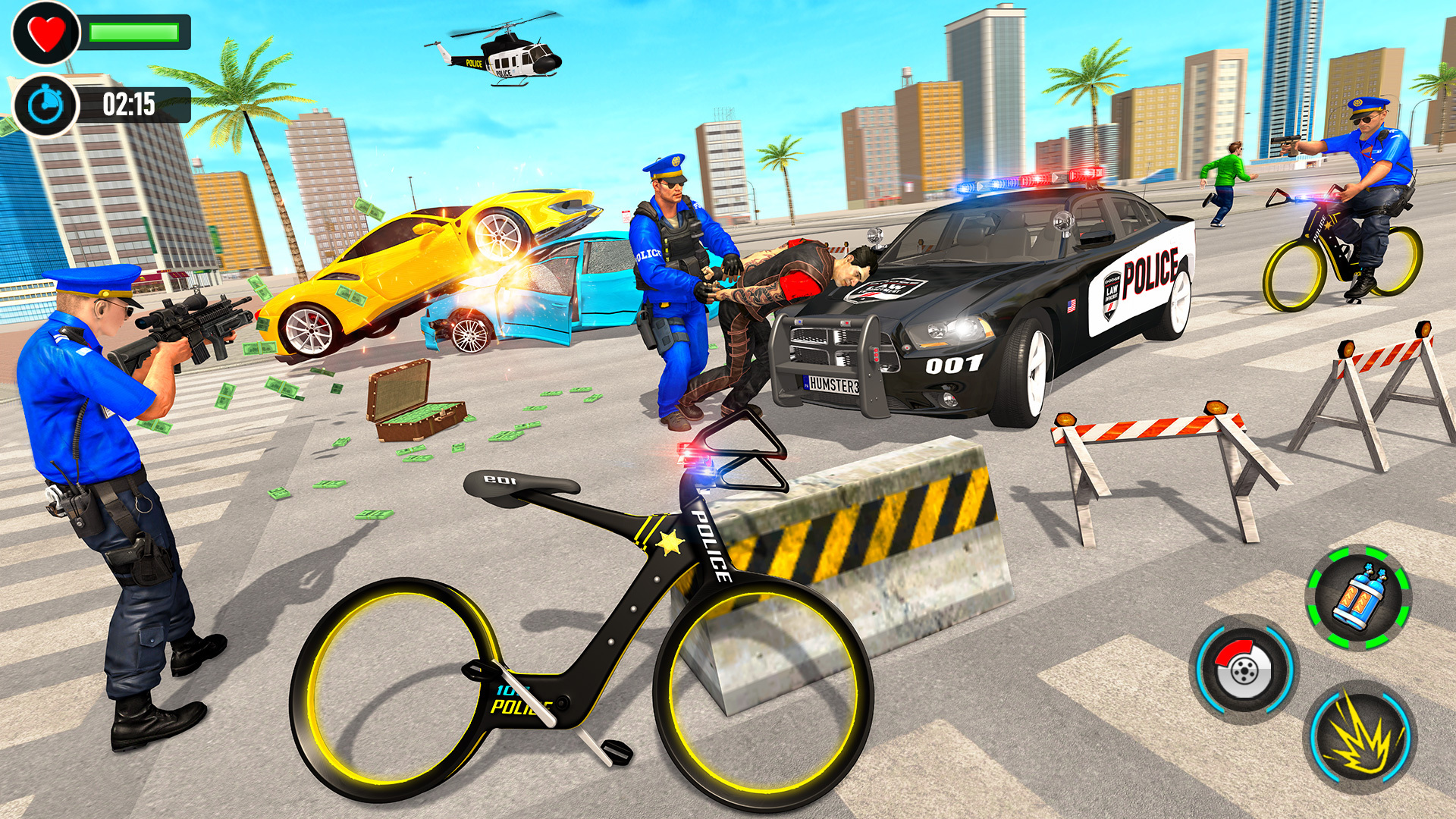 Police BMX Bicycle Crime Chase Simulator: Offroad Police Bicycle Stunts ...