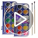 Amazon.com: Watercolor Paint Set, 36 Colors of Washable Watercolor ...