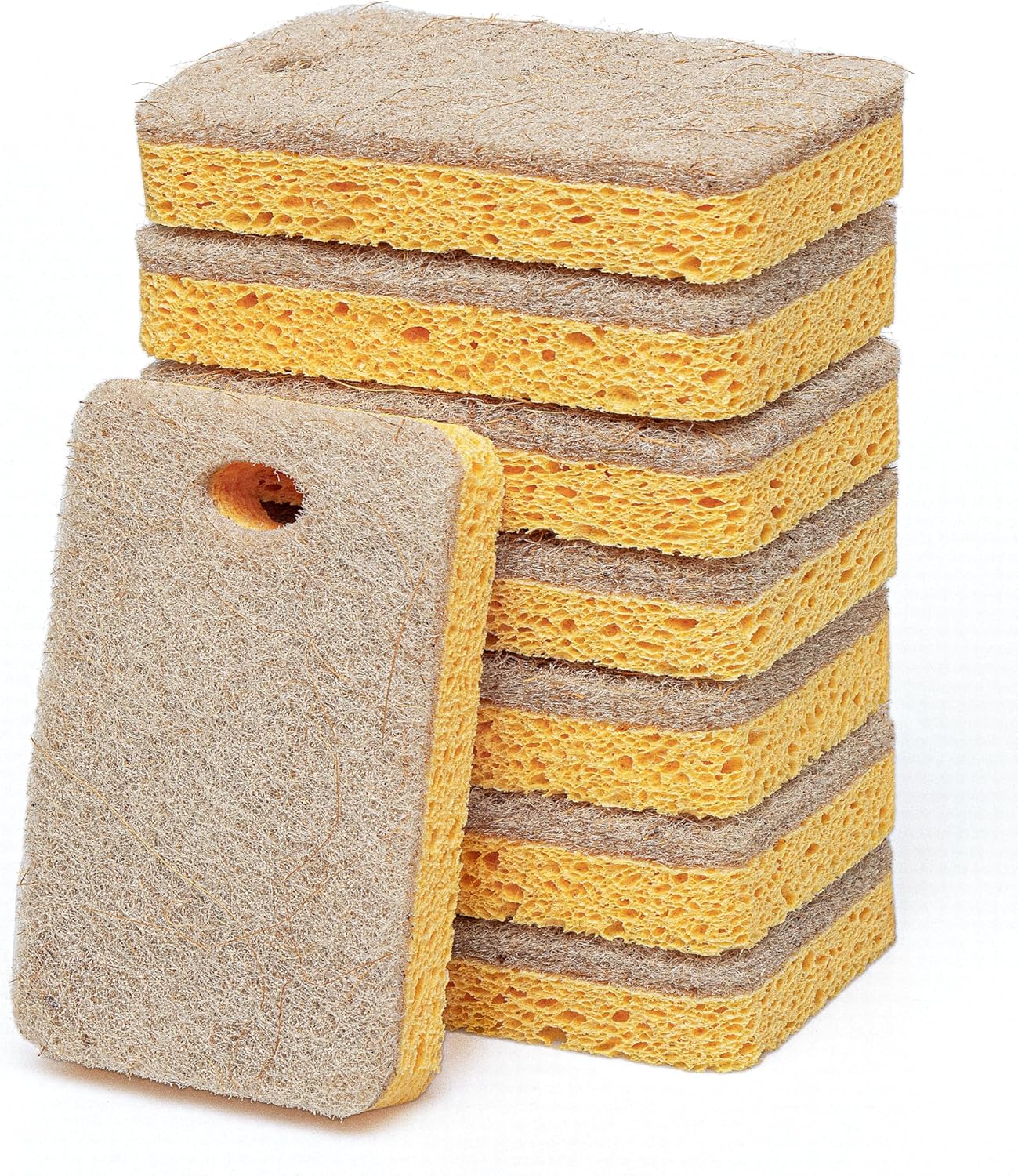 8 Pack Eco Scourers Sponge Non Scratch, Washing Up Sponges, Scouring ...