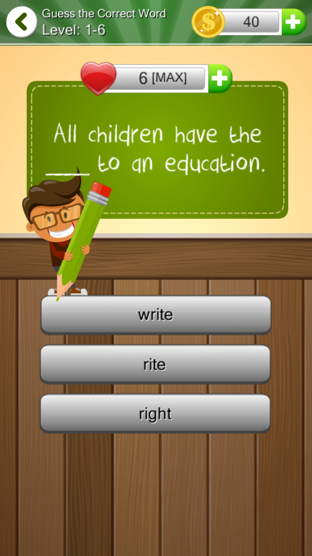 Guess the Correct Word - App on Amazon Appstore