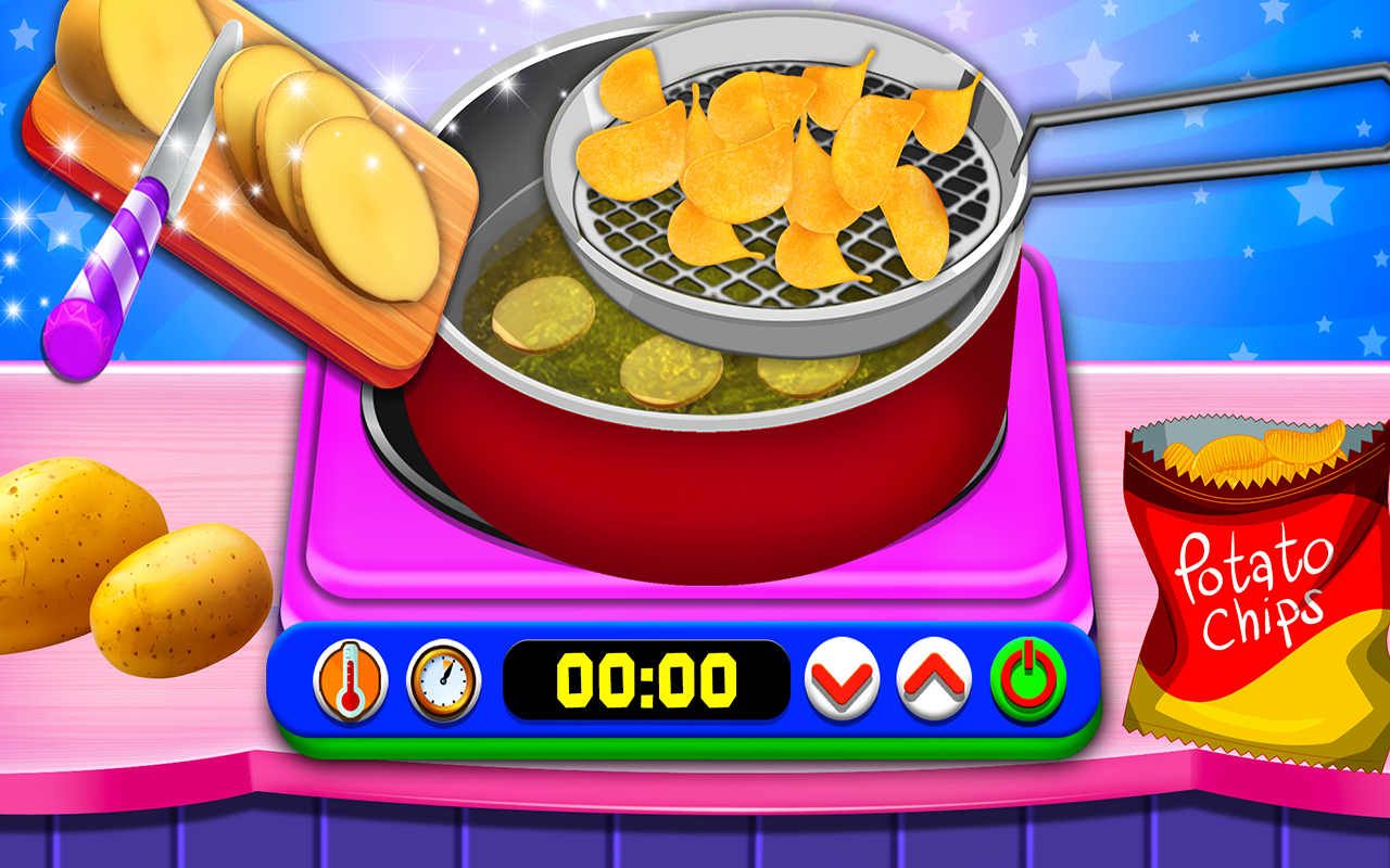 Fry Potato Chips Factory Games: Tasty Chipotle Cooking Games - App on ...