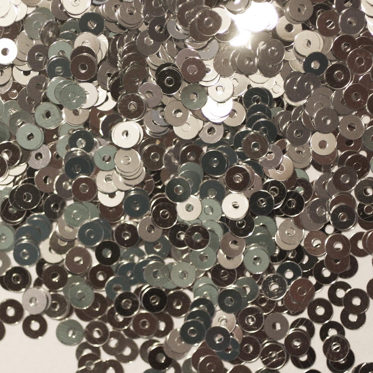 Amazon.com: 3mm Flat Sequins Silver Loose Sequins Made in USA