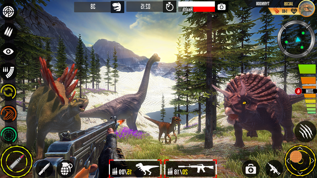 Wild Dino Hunter Sniper Shooting Games: Animal Hunting Gun Shooting ...