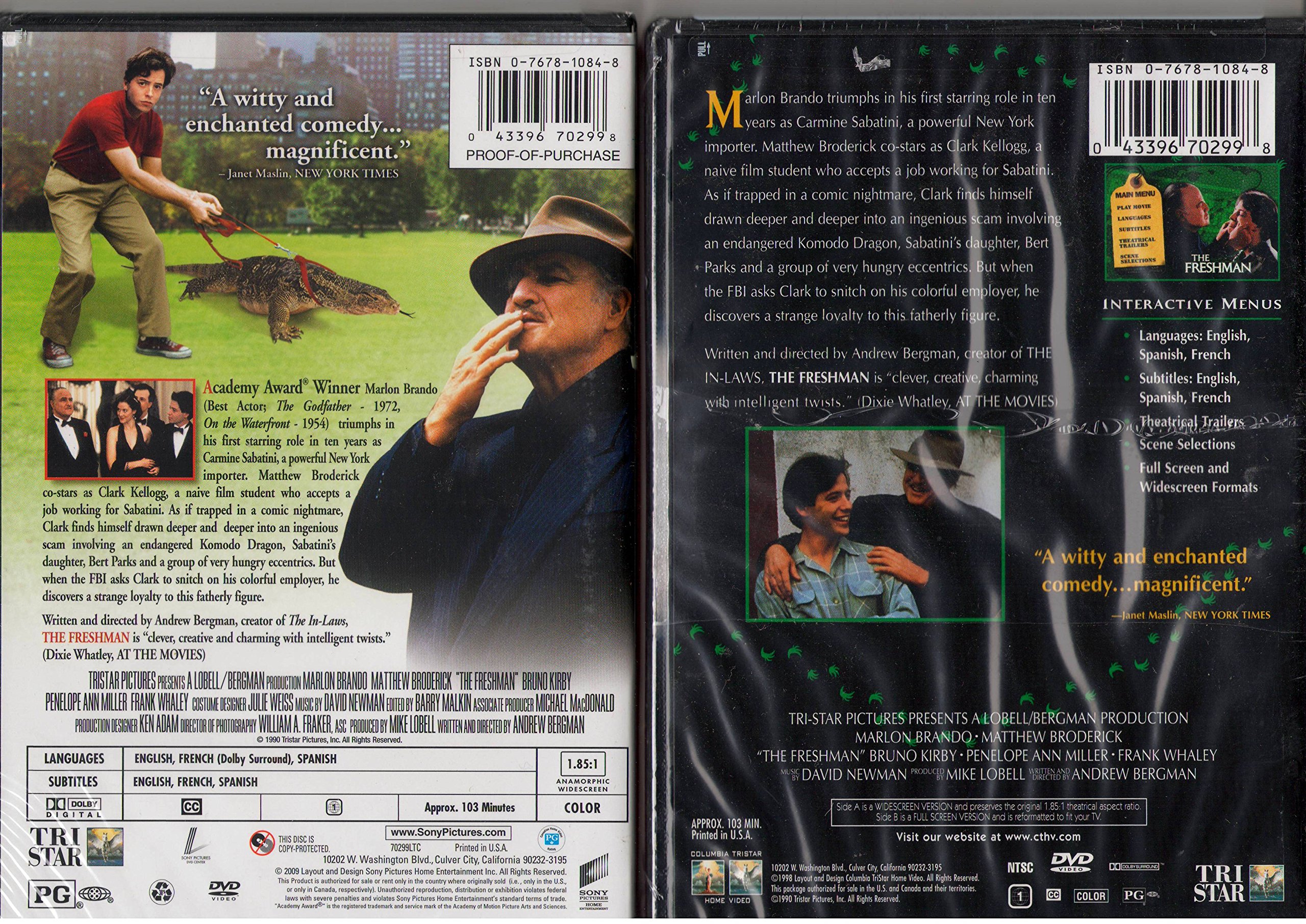 Freshman (Widescreen/Full Screen) (Bilingual): Amazon.ca: Marlon Brando ...