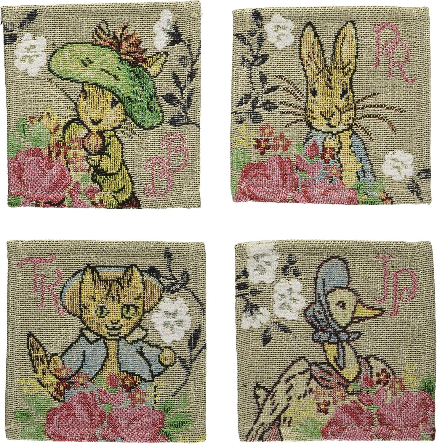 Amazon.com: Marushin 57050000000 Coaster, Peter Rabbit, Each H 3.9 x W ...