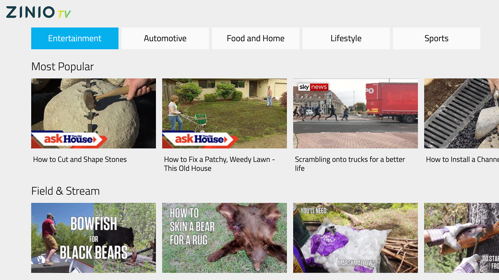Zinio TV - App on Amazon Appstore