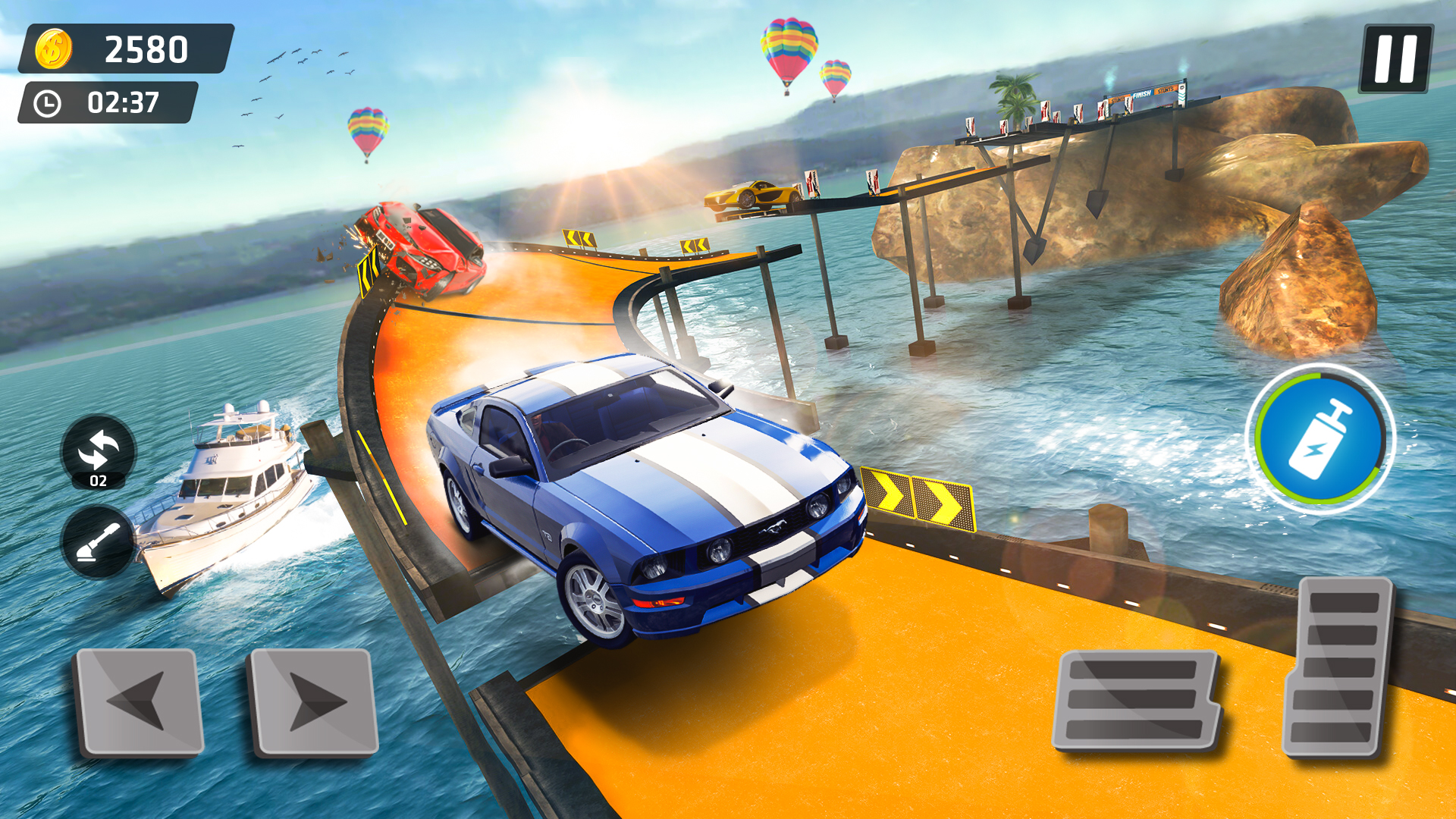 Mega Ramp - Stunt Car Extreme Car Stunt Races Car Racing Games GT Stunt ...