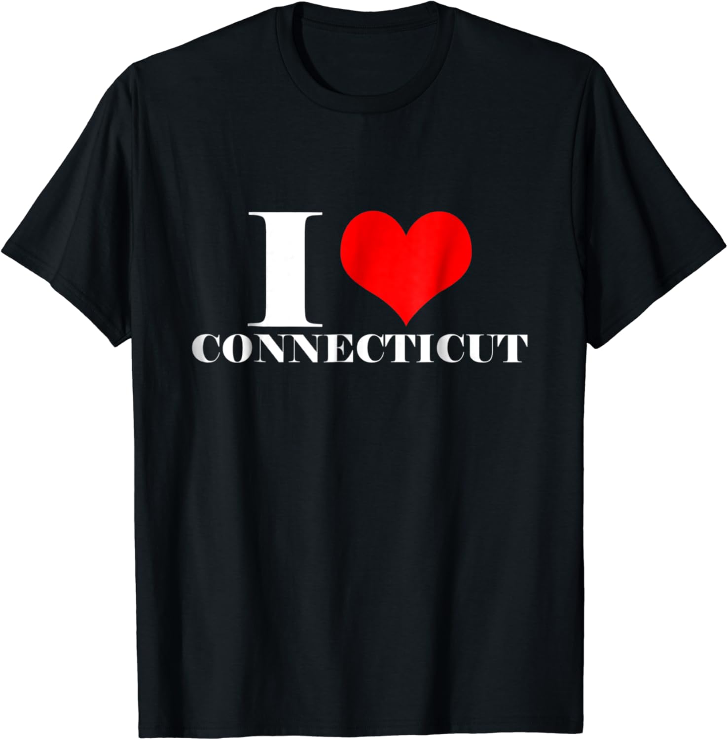 Amazon.com: I Love Connecticut T Shirt , I Heart Connecticut Tee USA ...