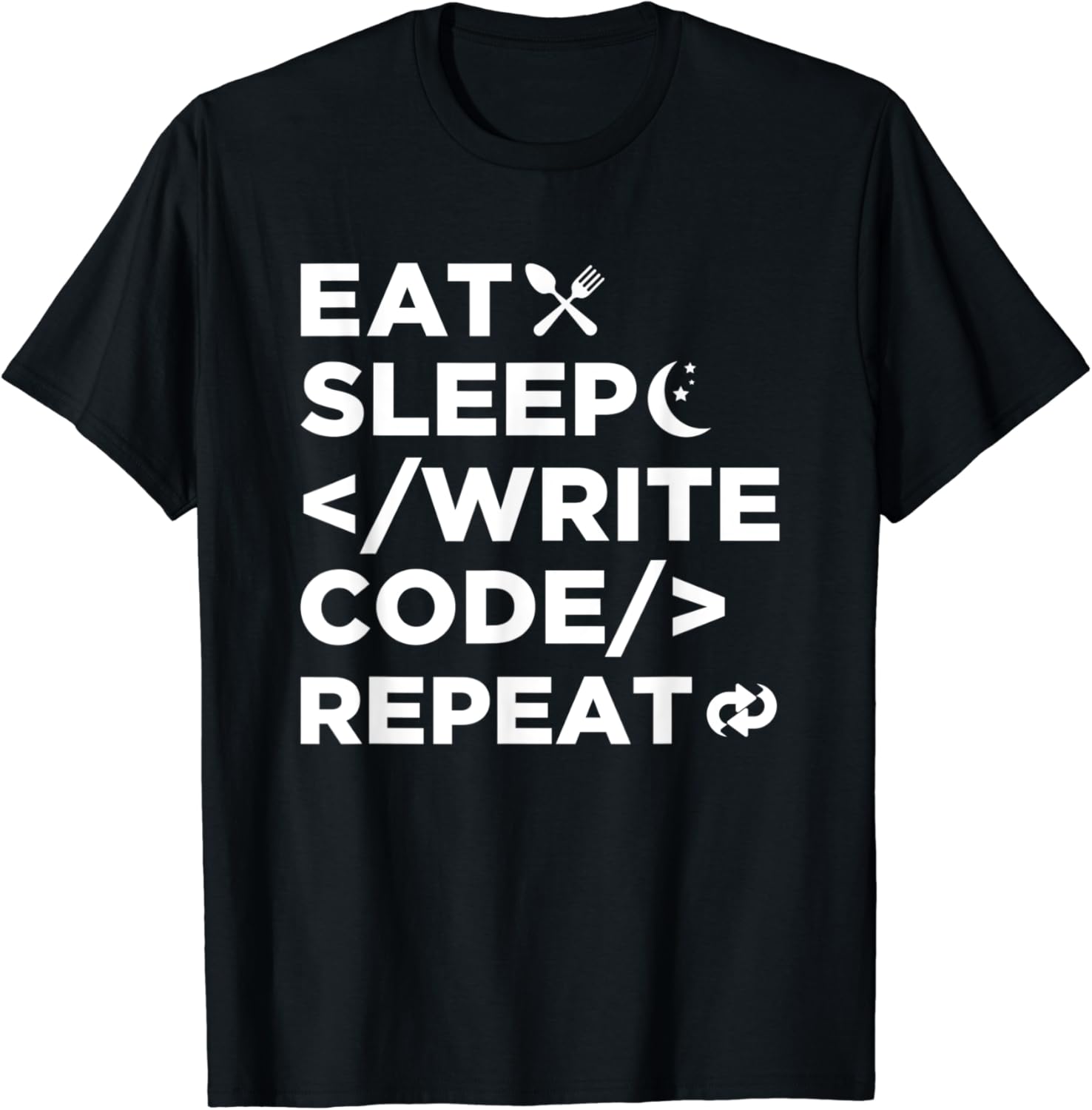 Amazon.com: Eat Sleep Write Code T-Shirt: Clothing