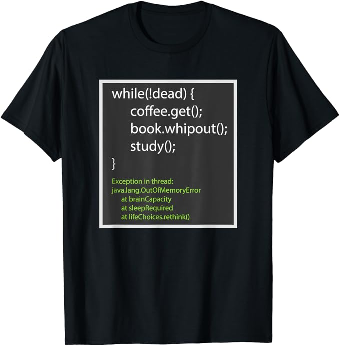 Amazon.com: Funny Computer Science Programmer T-Shirt for Coff T-Shirt ...