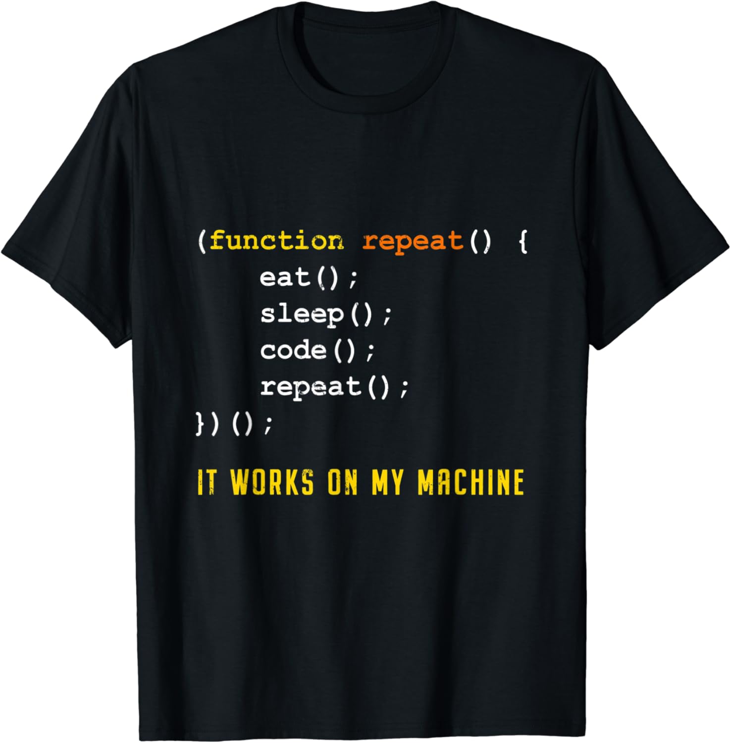 Amazon.com: It works on my Machine Coder Funny Humor Code Design T ...