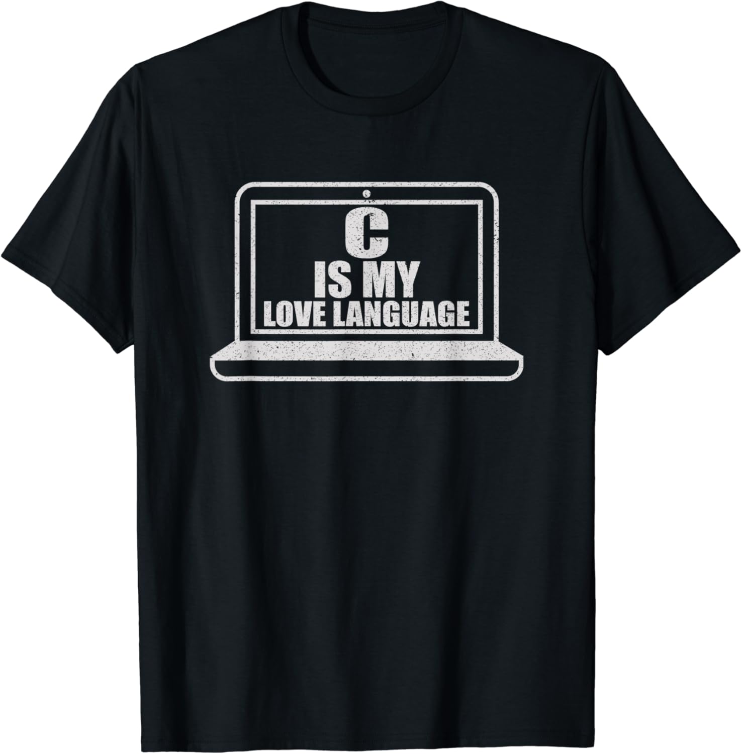 Amazon.com: C is My Love Language Nerdy Coding Programming T-Shirt ...