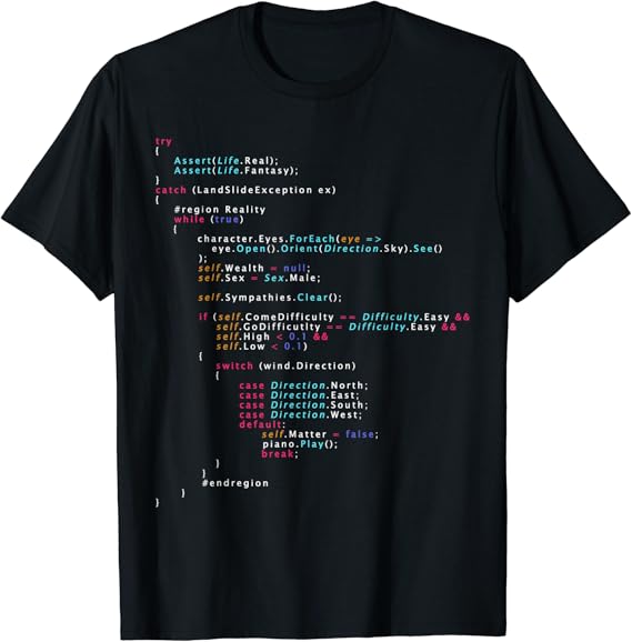 Is This The Real Life Coding Programming Shirt No Bugs : Amazon.co.uk ...