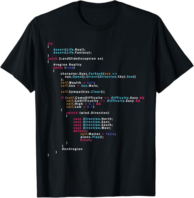 Is This The Real Life Coding Programming Shirt No Bugs T-Shirt : Amazon ...