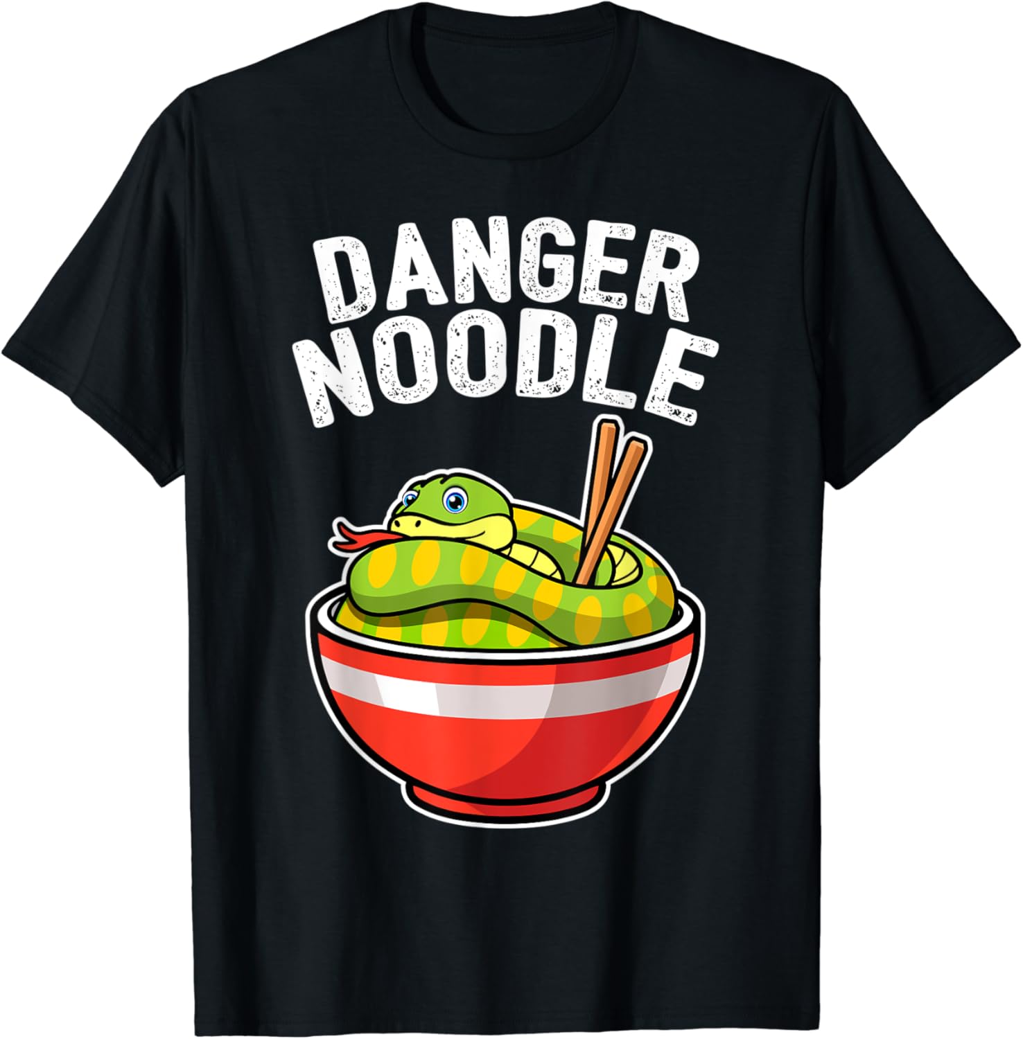 Danger Noodle Snake Shirt Ramen Shirt T-Shirt : Amazon.co.uk: Fashion