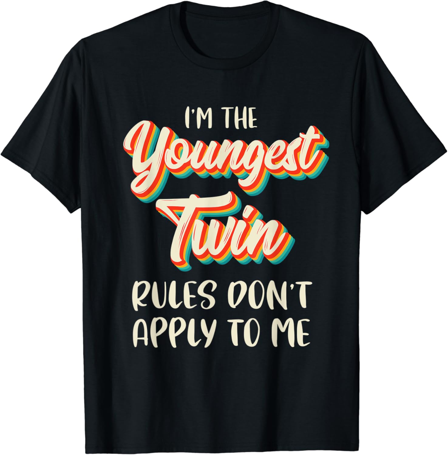 Twins Shirts Birthday Outfit Funny Siblings Youngest Twin T-Shirt ...