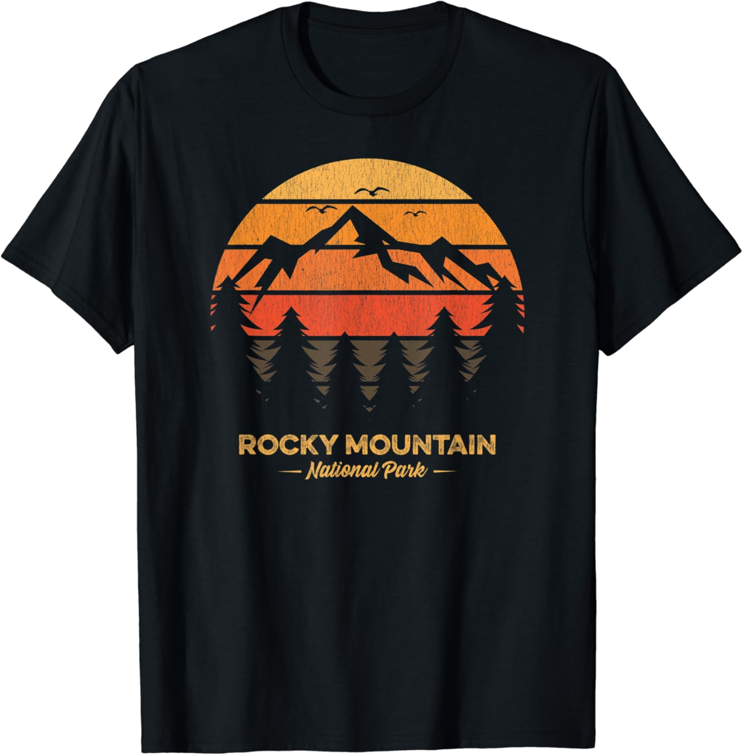 Amazon.com: Rocky Mountain National Park Shirt Retro Vintage Souvenir T ...