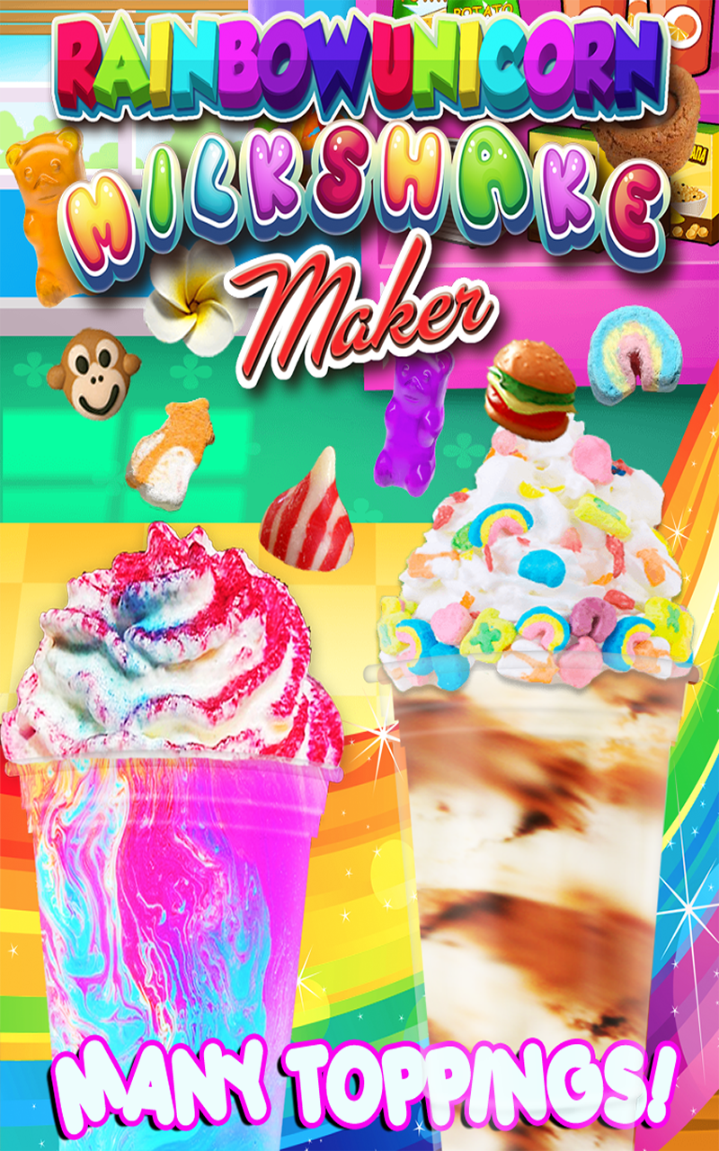 Rainbow Unicorn Milkshakes - Kids Frozen Dessert Food Maker Games FREE ...