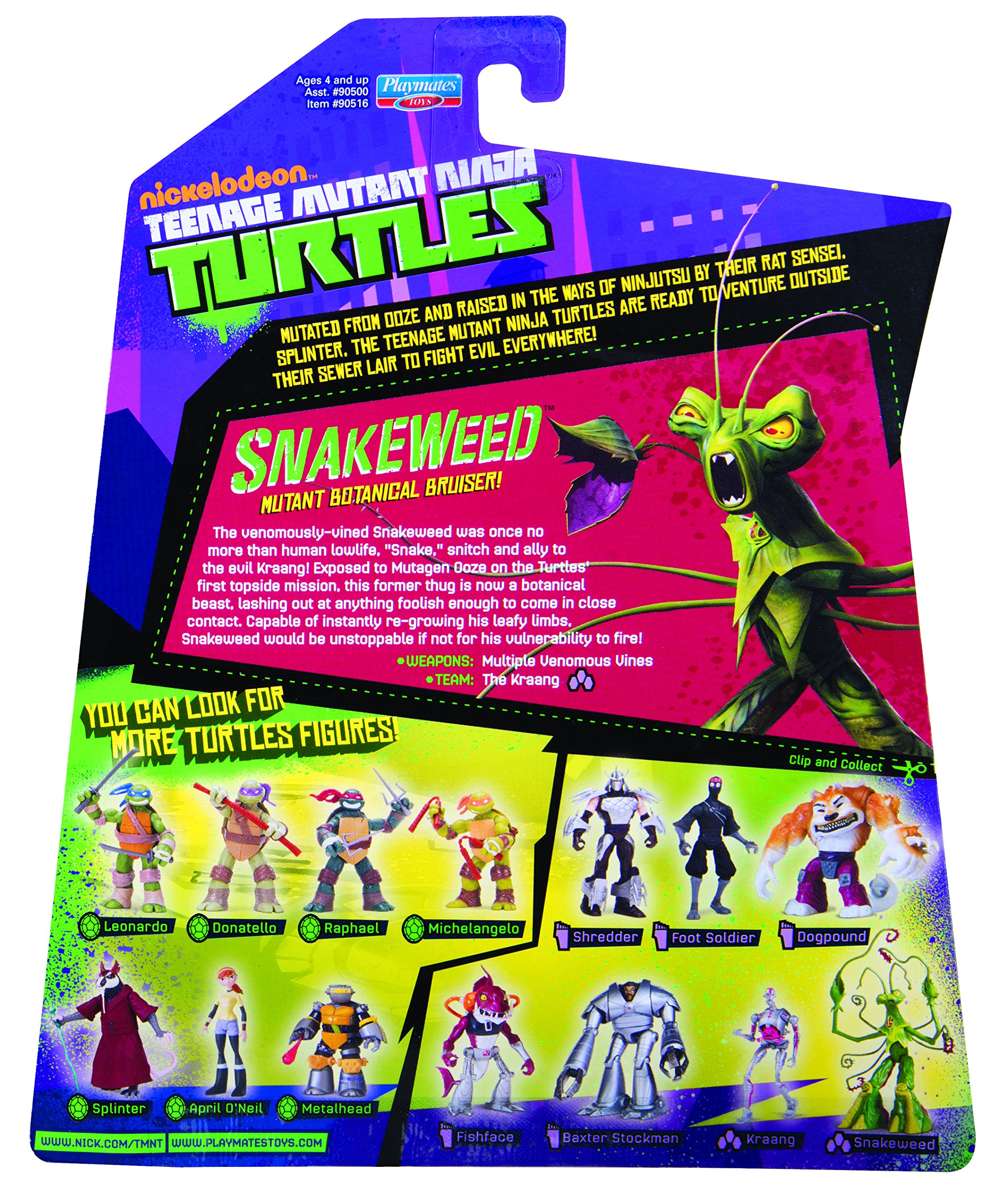 Tmnt Snakeweed Action Figure 2013 * SNAKEWEED (2) * Teenage Mutant