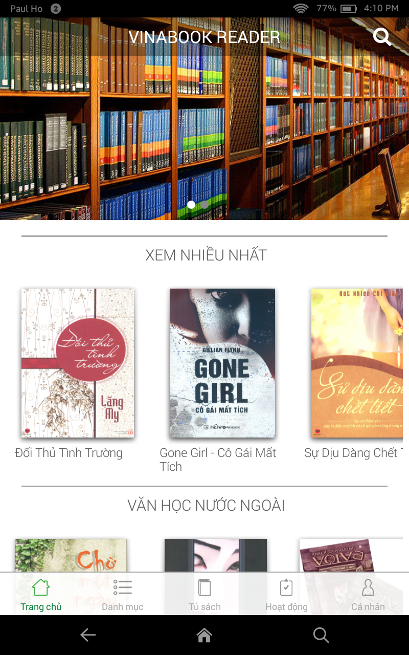 Vinabook Reader - Đọc sách không giới hạn:Amazon.com:Appstore for Android