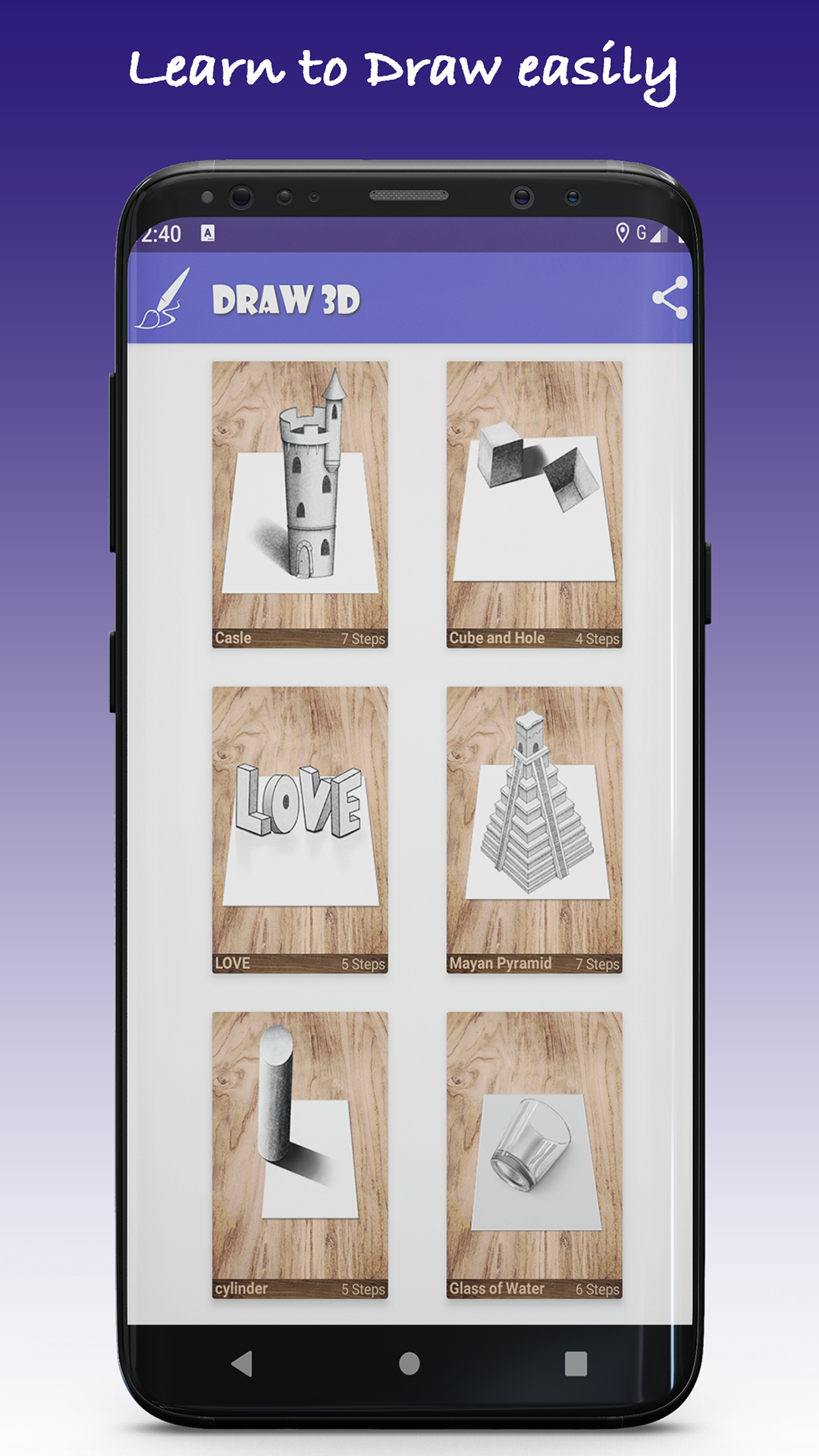 Learn to Draw 3D - Animated - App on Amazon Appstore
