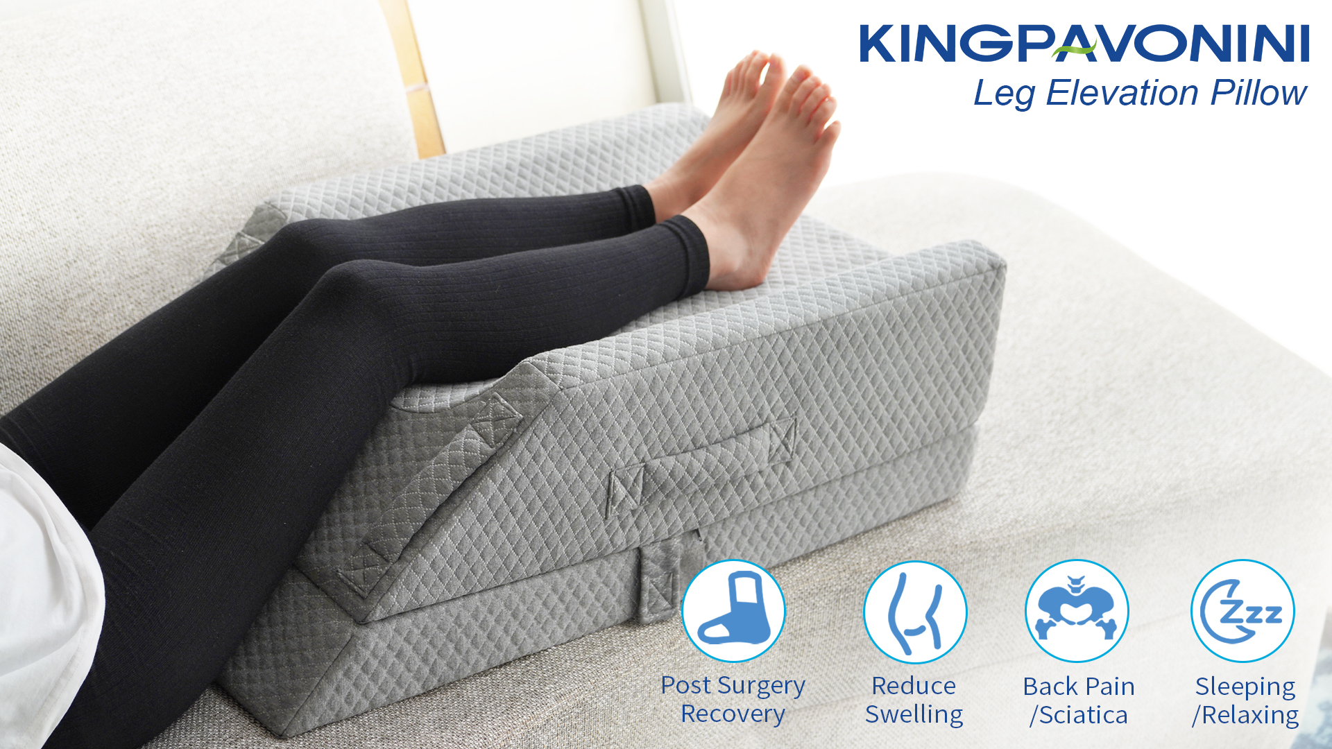 Watch Adjustable Leg Elevation Pillows for Swelling After Surgery on ...