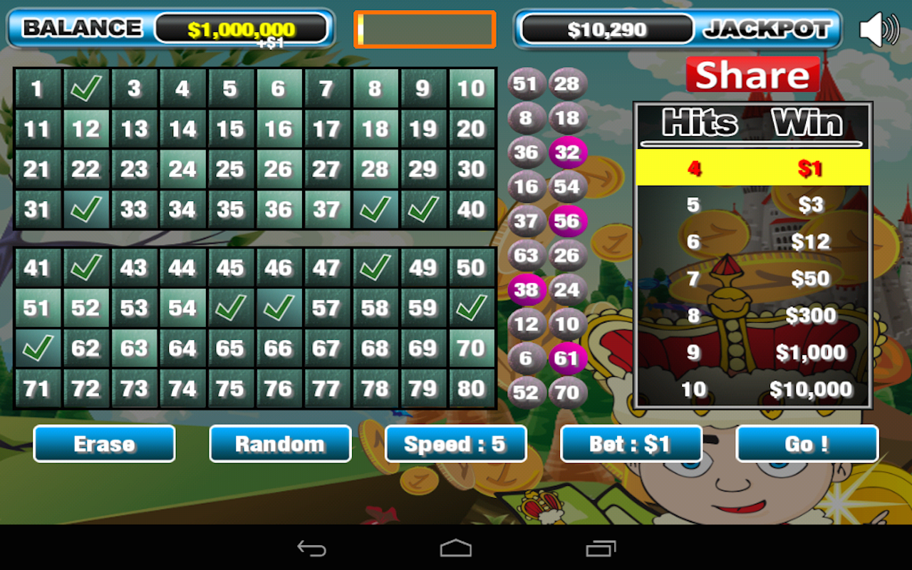 Royal Treasure Keno Master Jewel Crown Free Keno Game for Kindle Fire ...