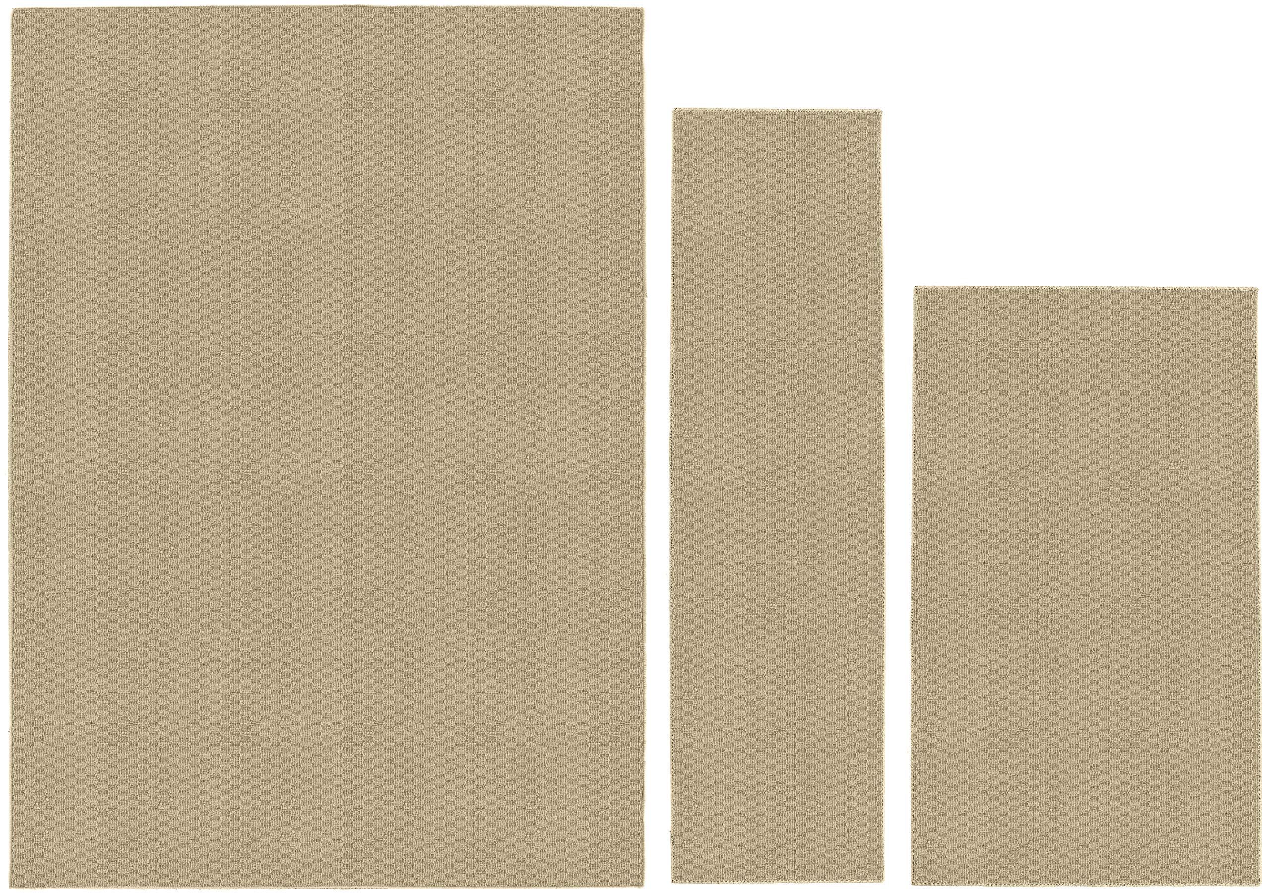 Amazon.com: Garland Rug Town Square Tan 3 Piece Stain Resistant Area ...
