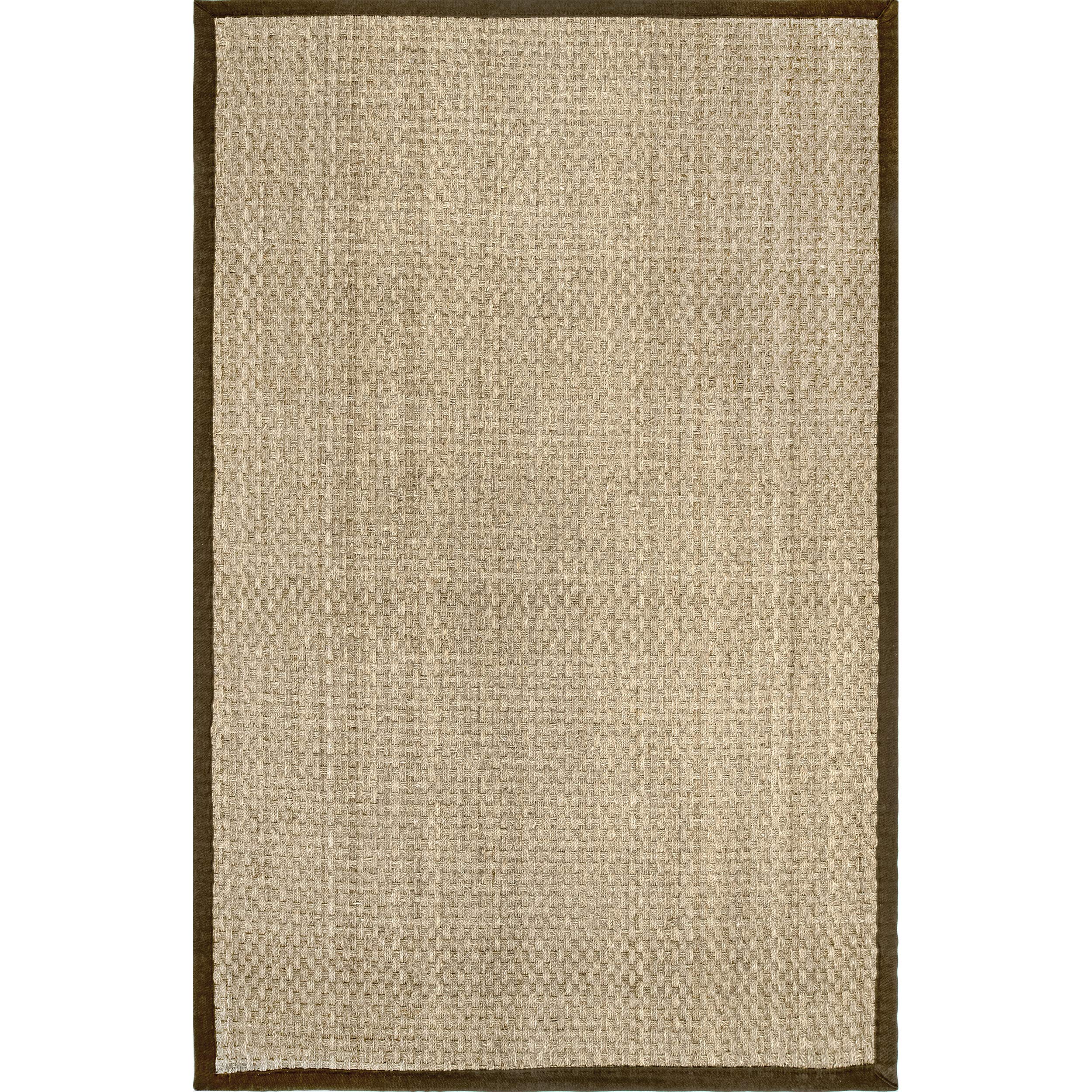 nuLOOM Hesse Checker Weave Seagrass Indoor/Outdoor Accent Rug, 3x5, Brown